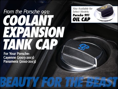 ECS News - Porsche Cayenne/Panamera Coolant/Oil Caps from the 991