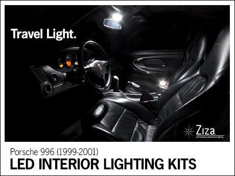 ECS News - Porsche 996 (99-01) Ziza Interior LED Lighting Kits