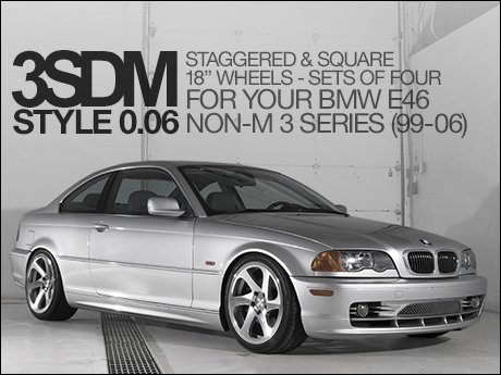 ECS News - 3SDM Style 0.06 Wheel Sets - BMW E46 Non-M