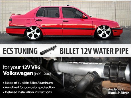 ECS News - ECS Tuning Billet Water Pipe - Volkswagen 12V VR6