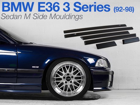 ECS News - M Side Mouldings - BMW E36 3 Series sedan 92-98