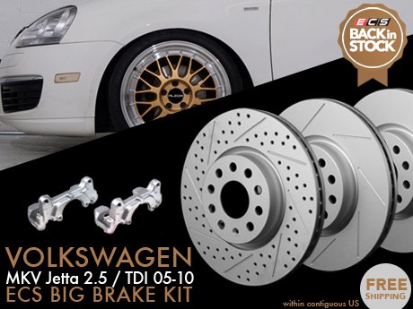 ECS News - VW MKV Jetta 2.5 TDI ECS Big Brake Kit