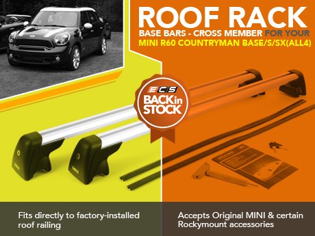 ECS News - Roof Rack Base Bars - Cross Member for MINI R60