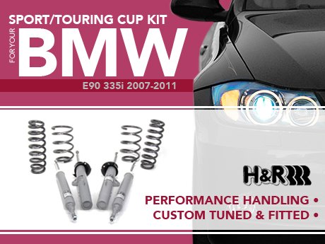 ECS News - BMW E90 335i H&R Sport/Touring Cup Kits