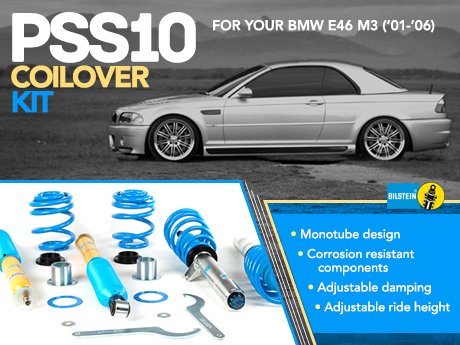ECS News - BMW E46 M3 Bilstein PSS10 Coilover System