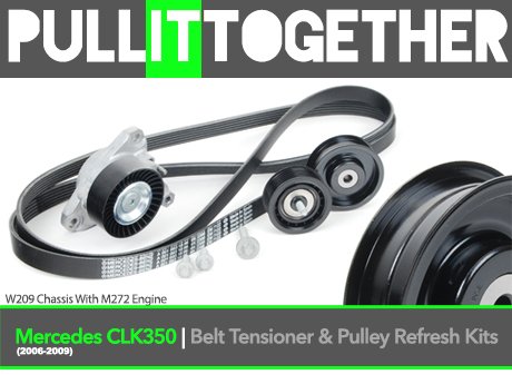 ECS News - Mercedes-Benz W209 M272 Belt Tensioner and Pulley Kit