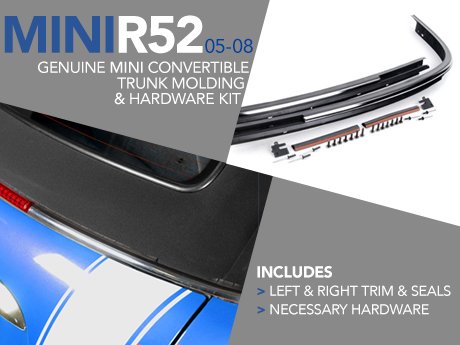 ECS News - MINI R52 Convertible Molding and Hardware Kit