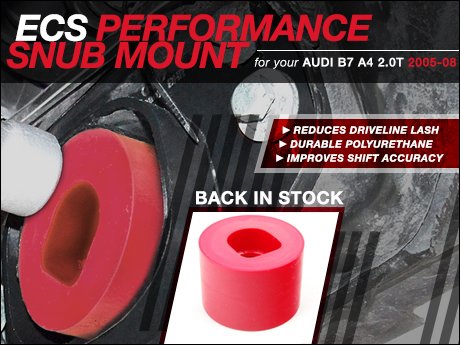 ECS News - Audi B7 A4 2.0T ECS Snub Mount