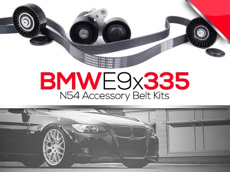 ECS News - BMW E9x 335 N54 Belt Service Kits