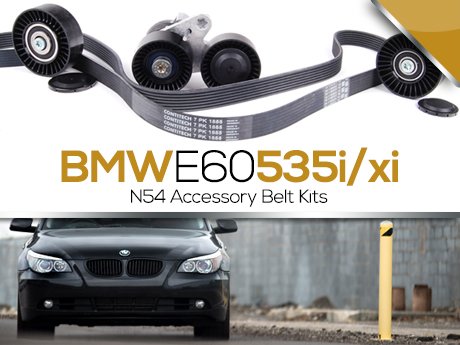ECS News - BMW E60 535i/xi N54 Belt Service Kits