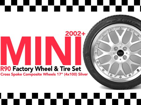 ECS News - MINI R90 Wheels & Tire Set - Silver