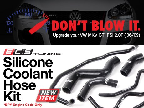 ECS News - VW MKV GTI FSI 2.0T ECS Silicone Hose Kit