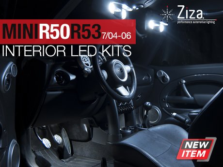 ECS News - MINI R50 R53 Ziza Interior LED Light Kits