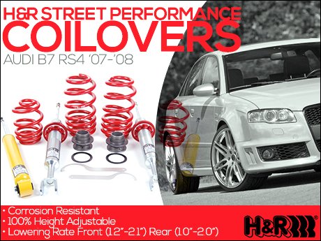 ECS News - Audi B7 RS4 H&R Street Performance Coilover Kit