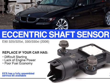 ECS News - BMW E90 325i/xi, 330i/xi N52 Eccentric Shaft Sensor