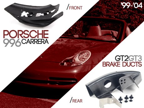 ECS News - Porsche 996 911 Carrera GT2/GT3 Brake Duct Kits