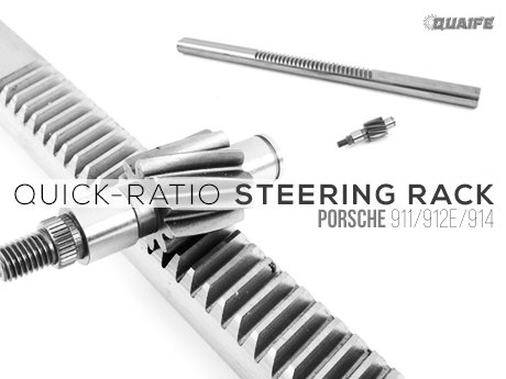 ECS News - Porsche 911/912E/914 Quick-Ratio Steering Rack Kit
