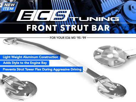 ECS News - BMW E36 M3 ECS Strut Bar Kit