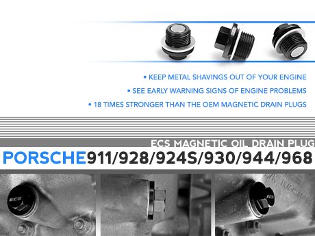 ECS News - Porsche ECS Magnetic Oil Drain Plug