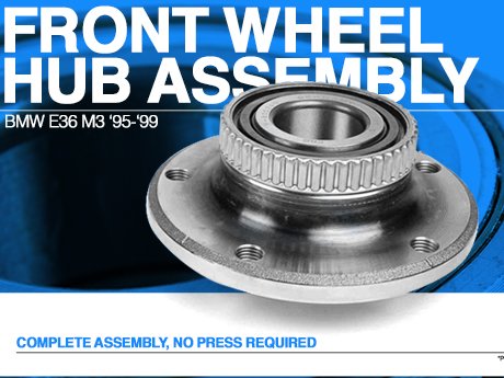 ECS News - BMW E36 M3 Front Wheel Hub Assembly
