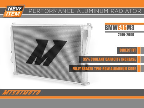 ECS News - BMW E46 M3 Mishimoto Performance Aluminum Radiator