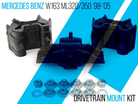 ECS News - Mercedes Benz W163 ML320/350 Drivetrain Mount Kits