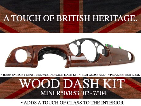 ECS News - MINI R50 R53 Wood Dash Kit