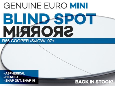 ECS News - R56 MINI Cooper Euro Blind Spot Mirrors