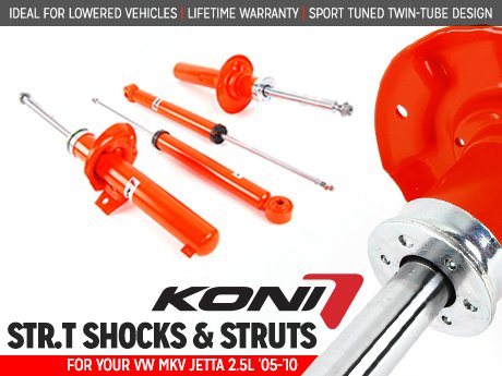 ECS News - VW MKV Jetta 2.5L Koni STR.T Shocks & Struts Kit