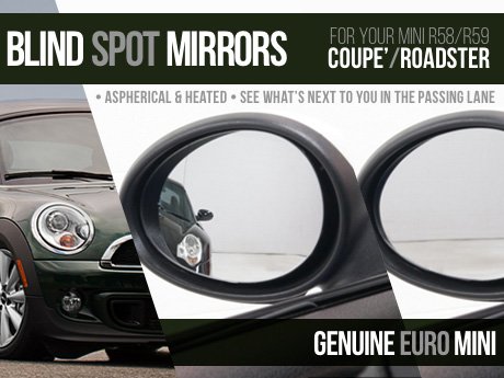 ECS News - MINI R58/R59 Coupe/Roadster Euro Blindspot Mirrors