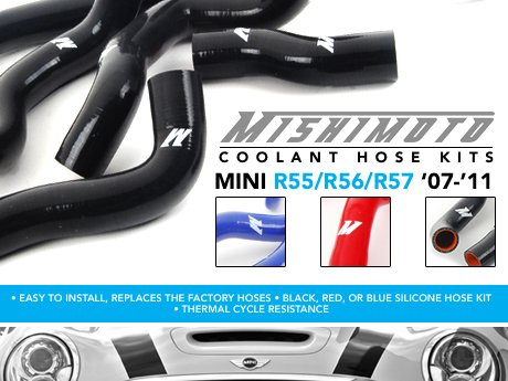 ECS News - MINI R55/R56/R57 Mishimoto Radiator Hose Kits