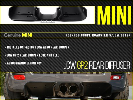 ECS News - R58/R59 MINI S/JCW GP2 Rear Diffuser