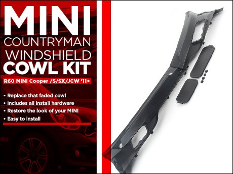 ECS News - MINI R60 Countryman Windshield Cowl Kit