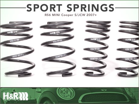 ECS News - R56 MINI Cooper S/JCW H&R Sport Springs