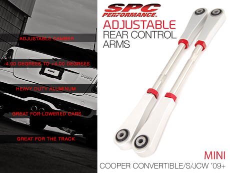 ECS News - MINI R57 Adjustable Rear Control Arms