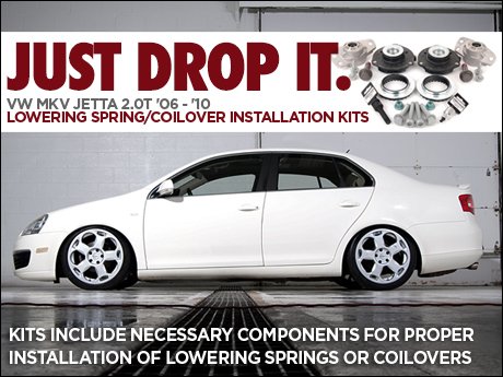 ECS News - VW MKV Jetta 2.0T Lowering Installation Kits