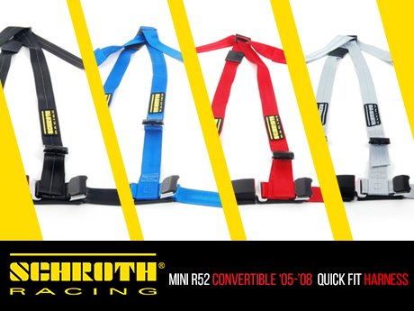 ECS News - Mini R52 Convertible Schroth Quick Fit Harness