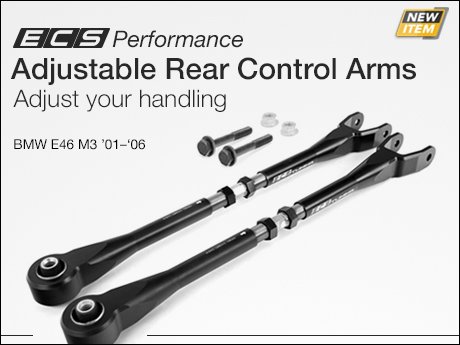 ECS News - BMW E46 M3 Adjustable Rear Control Arms