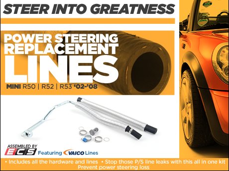 ECS News - MINI R50-R53 Power Steering Replacement Lines