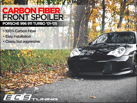 ECS News - Porsche 996 911 Turbo Carbon Fiber Front Spoiler