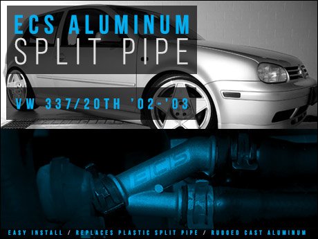 ECS News - VW 337/20th ECS Aluminum Coolant Split Pipe