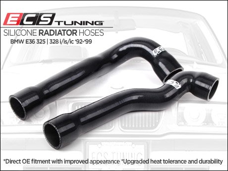 ECS News - BMW E36 325/328 ECS Silicone Radiator Hoses