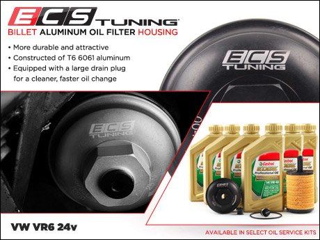 ECS News - VW VR6 24v Billet Aluminum Oil Filter Housings