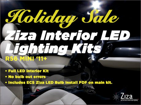 ECS News - MINI R56 '11+ Ziza LED Interior Lighting Kits