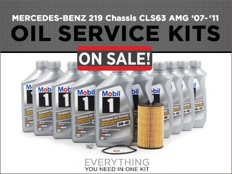 ECS News - Mercedes-Benz 219 Chassis CLS63 AMG Oil Service Kits