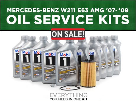 ECS News - Mercedes-Benz W211 E63 AMG Oil Service Kits