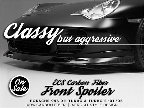 ECS News - Porsche 996 Turbo Carbon Fiber Front Spoiler