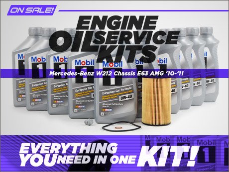 ECS News - Mercedes-Benz W212 E63 AMG Engine Oil Service Kits