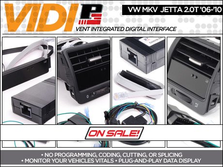 ECS News - VW MKV Jetta 2.0T P3 Vent Integrated Digital Interface