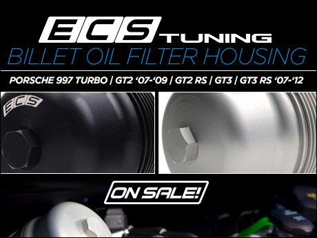ECS News - Porsche 997 Turbo/GT2/GT3 Billet Oil Filter Housing